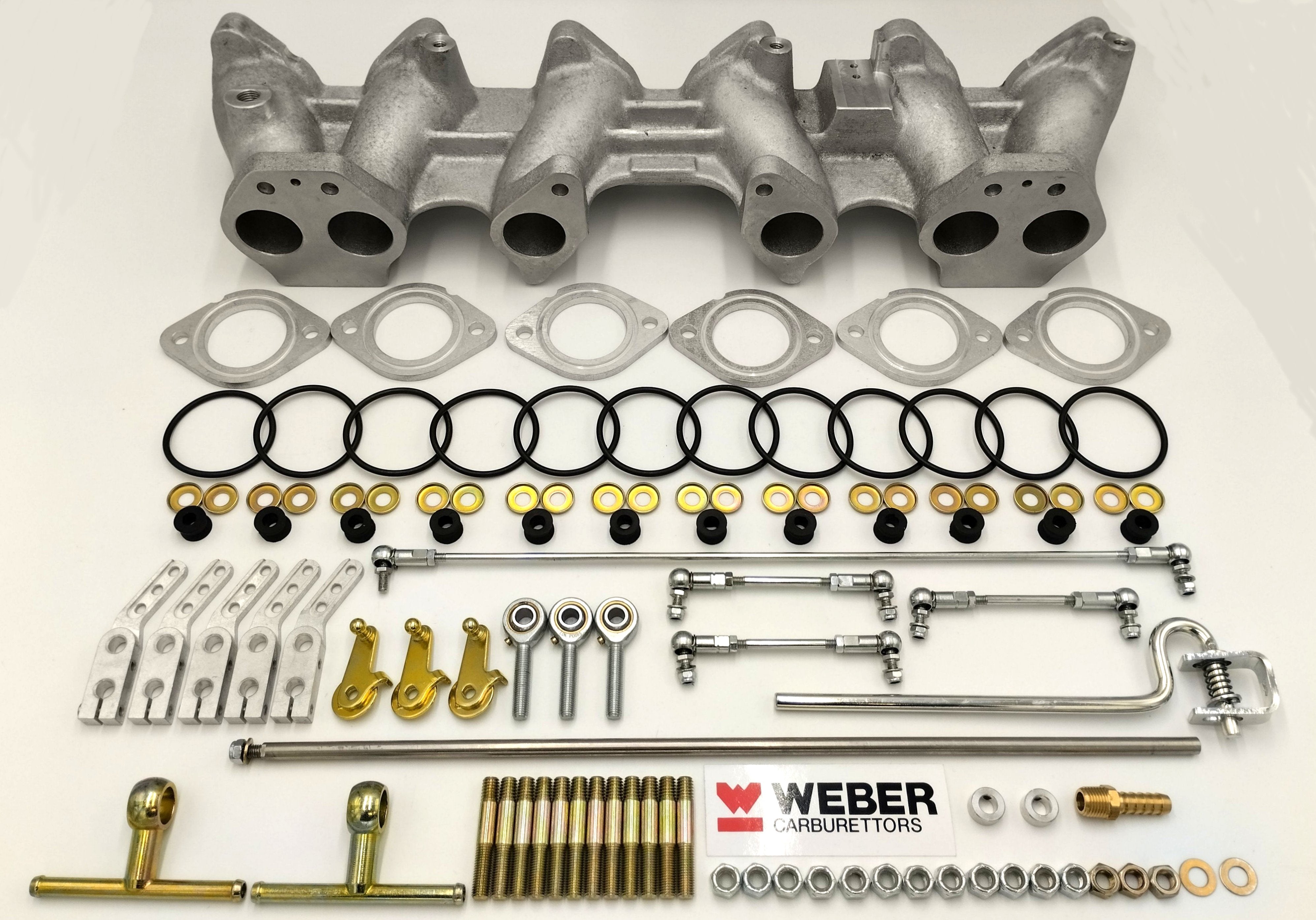 Kit alimentazione Weber con collettore 45 mm per Datsun 240Z, 260Z, 28